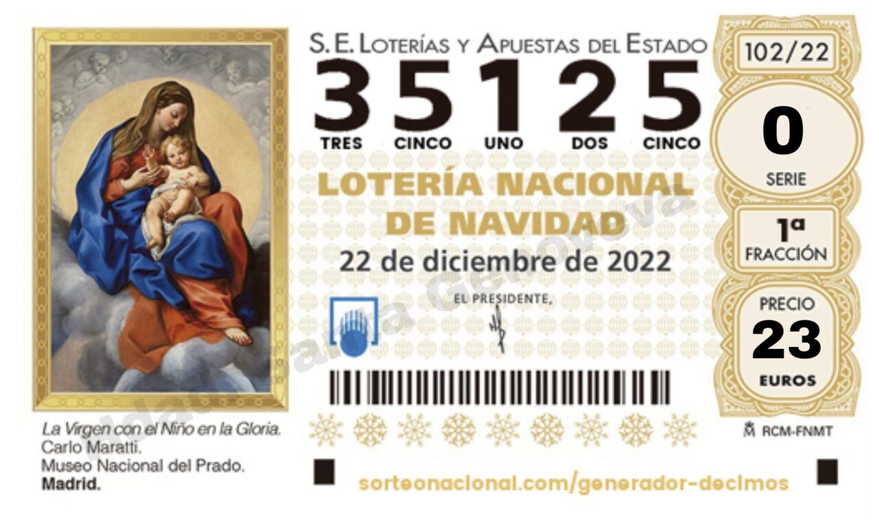 Ya a la venta, los décimos de Lotería de Navidad - Hermandad Santa Genoveva